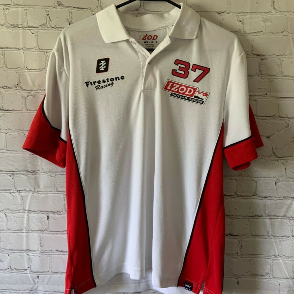 Izod Indycar Series Firestone Racing Mens Polo Shirt … - Gem